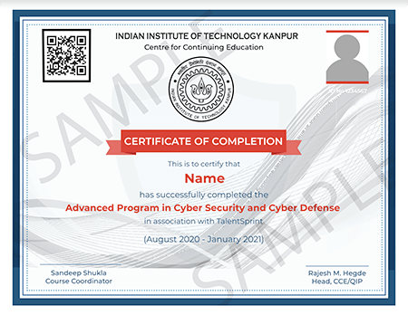 Cyber Security Program by IIT Kanpur and TalentSprint